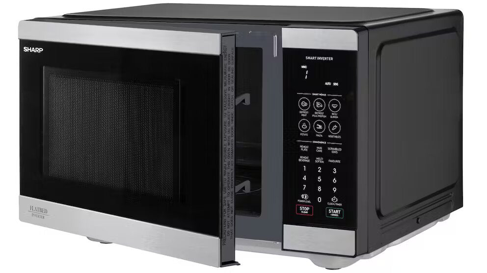 Sharp SM267FHST 26L Flatbed Microwave Oven with Smart Inverter Stainle ...