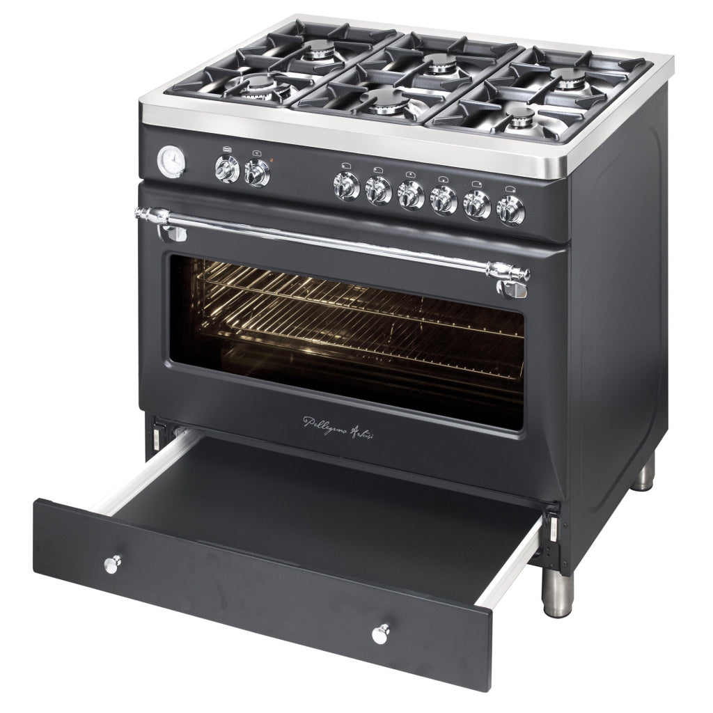 Artusi AFG999B 90cm Dual Fuel Freestanding Stove - The Appliance Guys