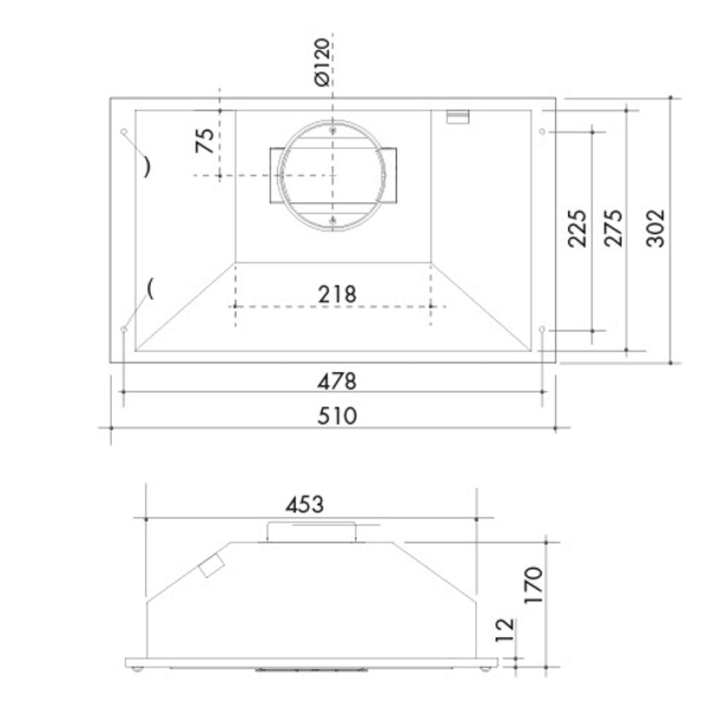 Artusi AUM51X 51cm Under Cupboard Rangehood - The Appliance Guys