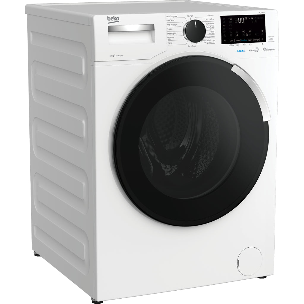 Beko BFL104ADW 10kg Front Load Washer with Autodose - The Appliance Guys