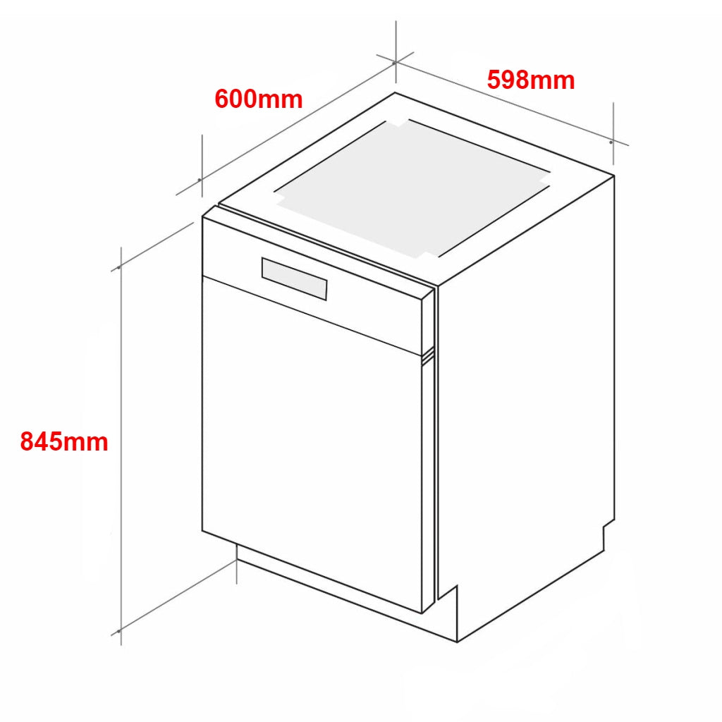 Euro Appliances ED614SX 60cm Freestanding Dishwasher - The Appliance Guys