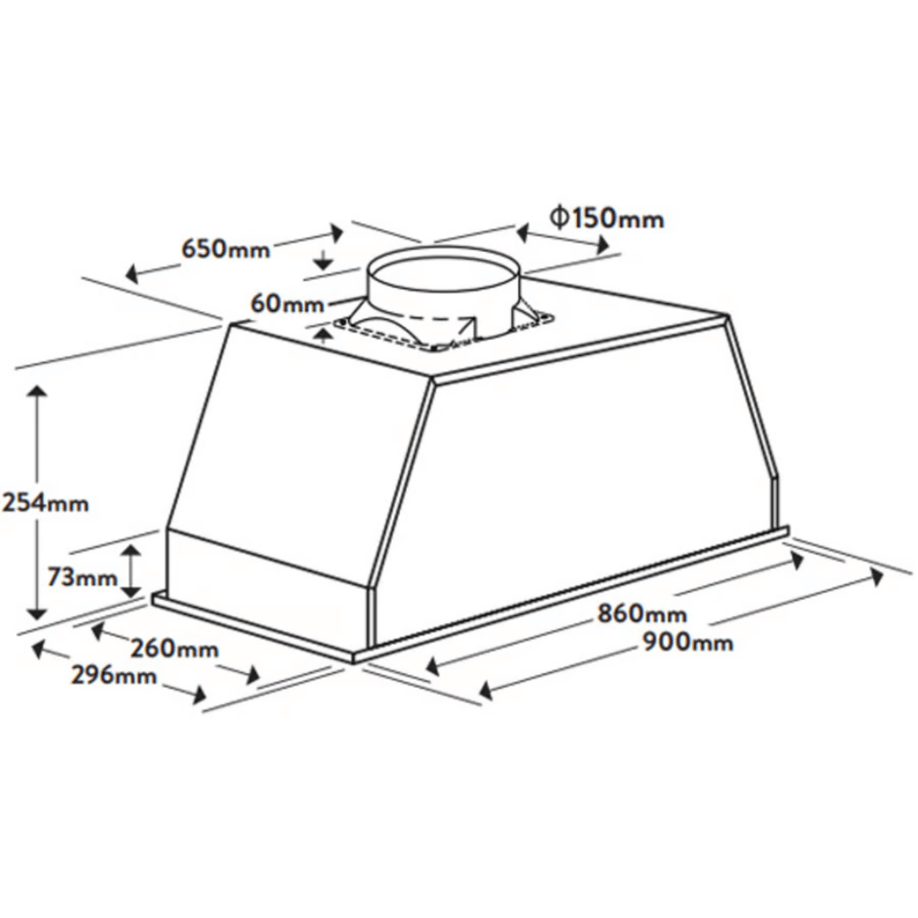 Omega ORU90MB 90cm Matte Black Undermount Rangehood – The Appliance Guys